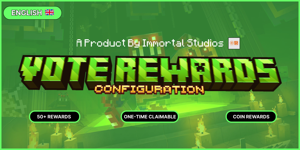 VoteRewards Config - Immortal Studios | BuiltByBit