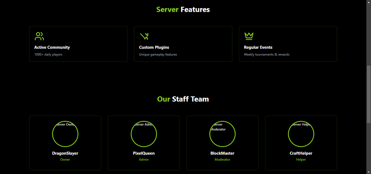EpicCraft - Minecraft Website Template | BuiltByBit