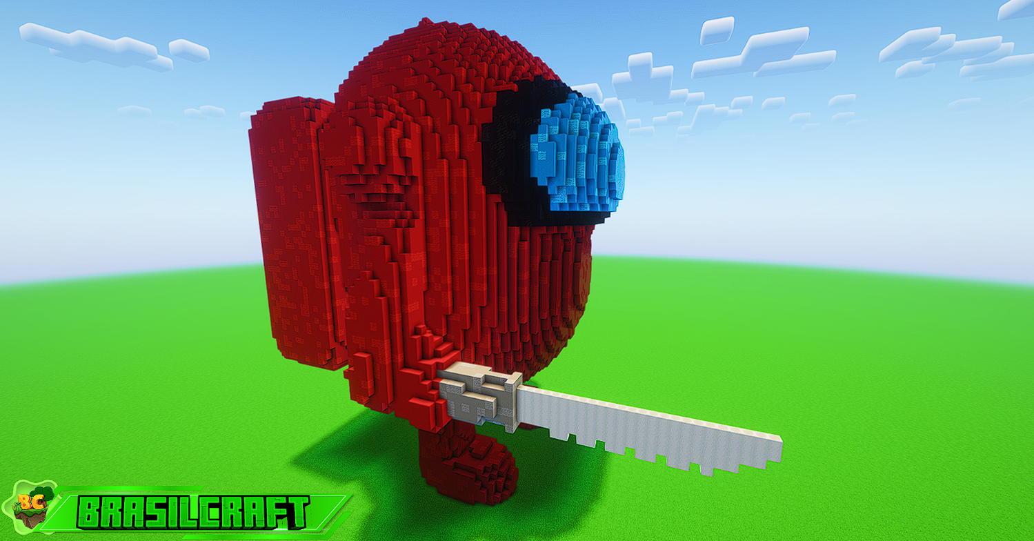 Minecraft Among Us Knife Statue | BuiltByBit