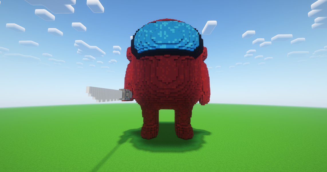 Minecraft Among Us Knife Statue | BuiltByBit