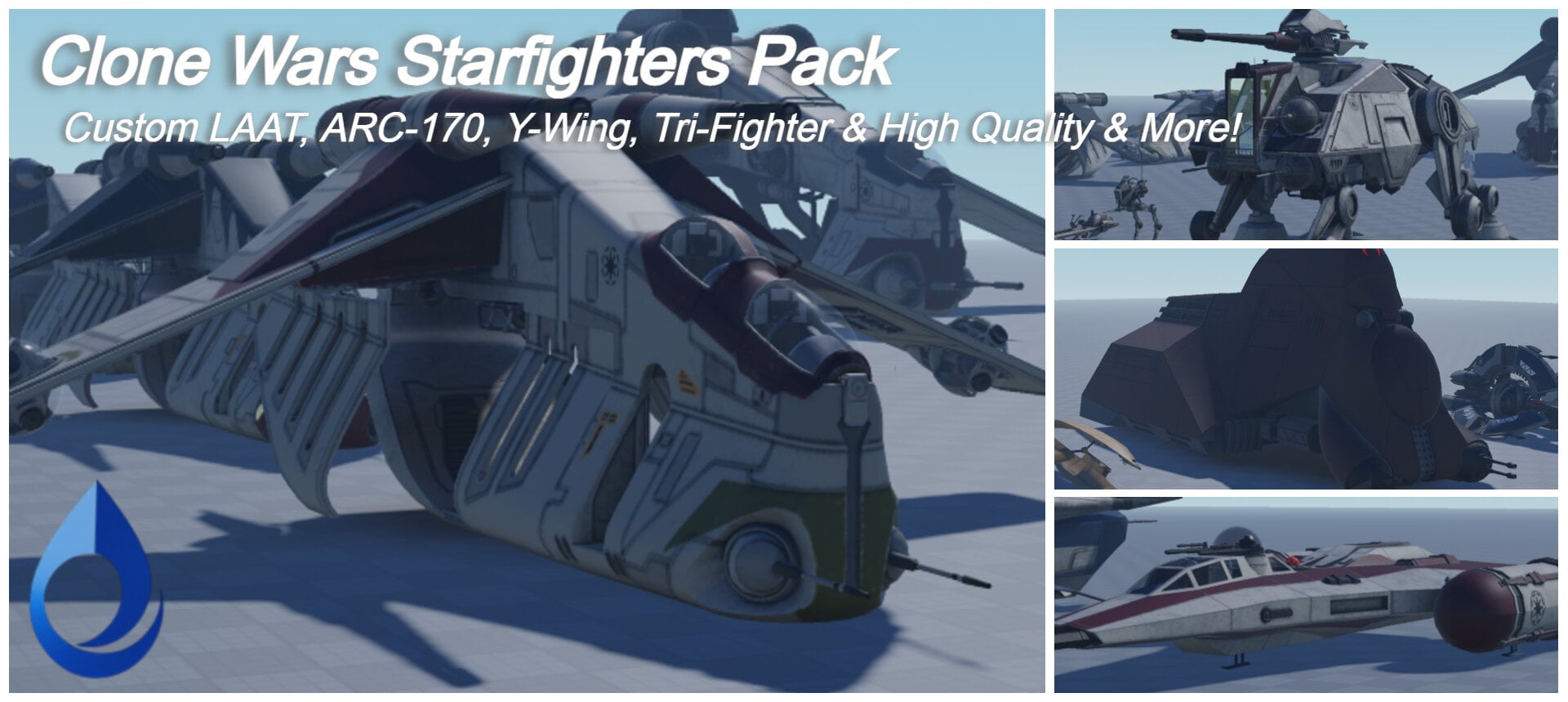 Clone Wars Starfighter Pack | BuiltByBit