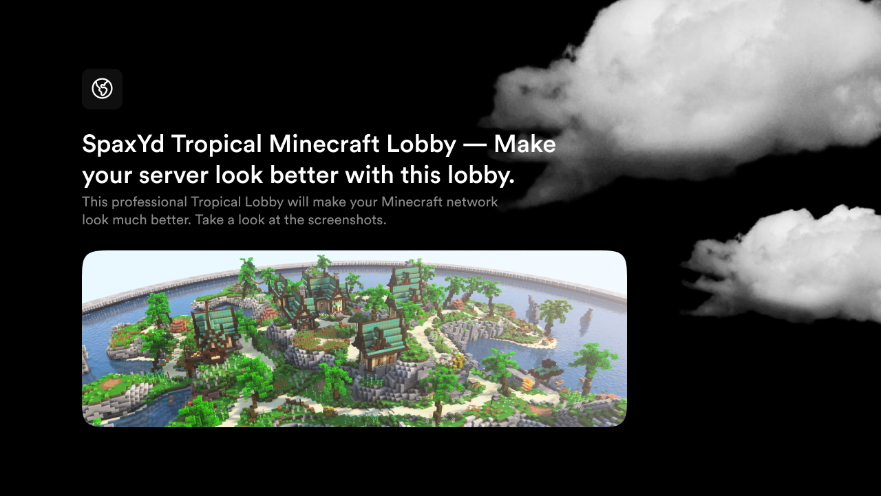 SpaxYd Tropical Minecraft Lobby | BuiltByBit