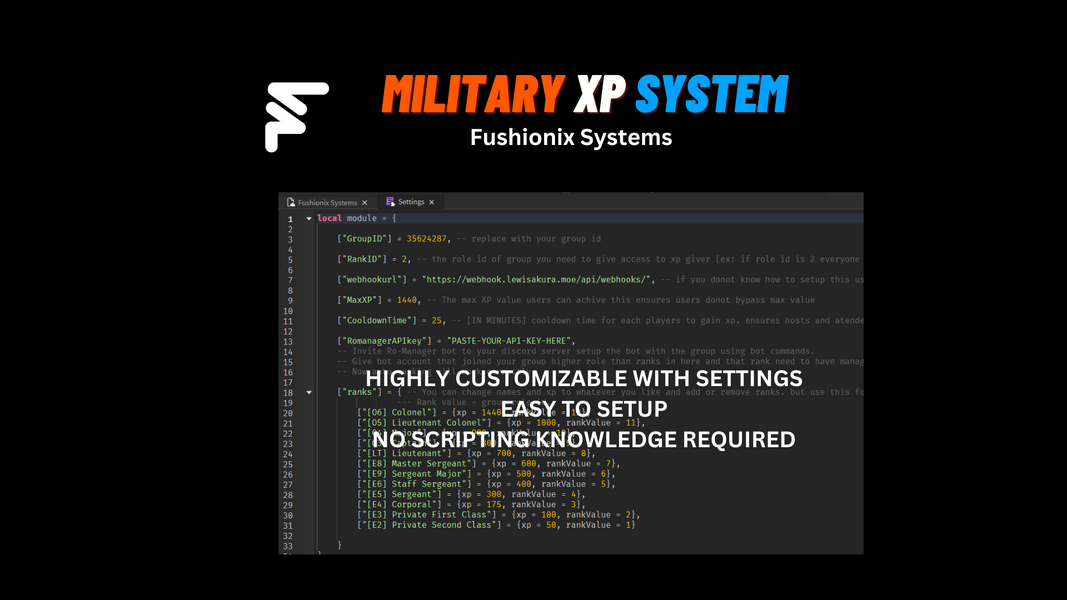 Military XP System | BuiltByBit