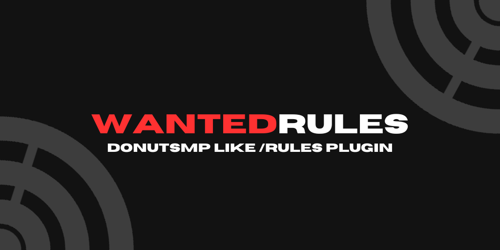 WantedRules | Simple /rules Plugin | BuiltByBit