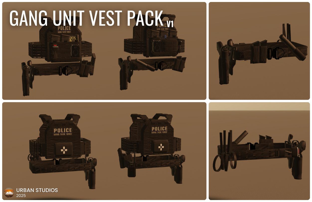 Gang Unit Vest Pack v1 | BuiltByBit