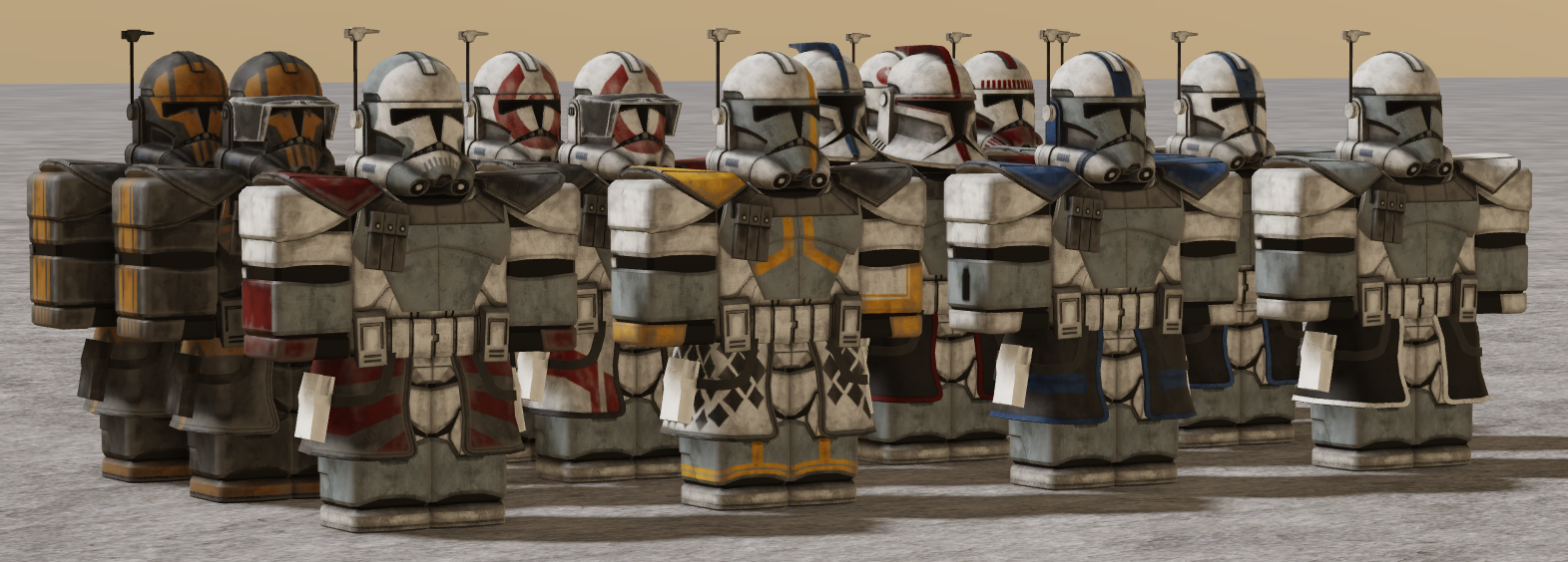 Clone Wars Advanced Recon Command Morphs | BuiltByBit