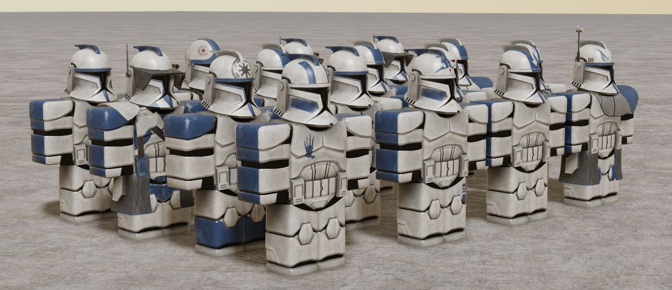 Clone Wars 501st Legion Morphs Pack | BuiltByBit