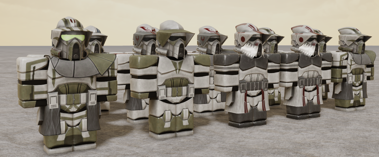 Clone Wars ARF Troopers Morphs Pack | BuiltByBit
