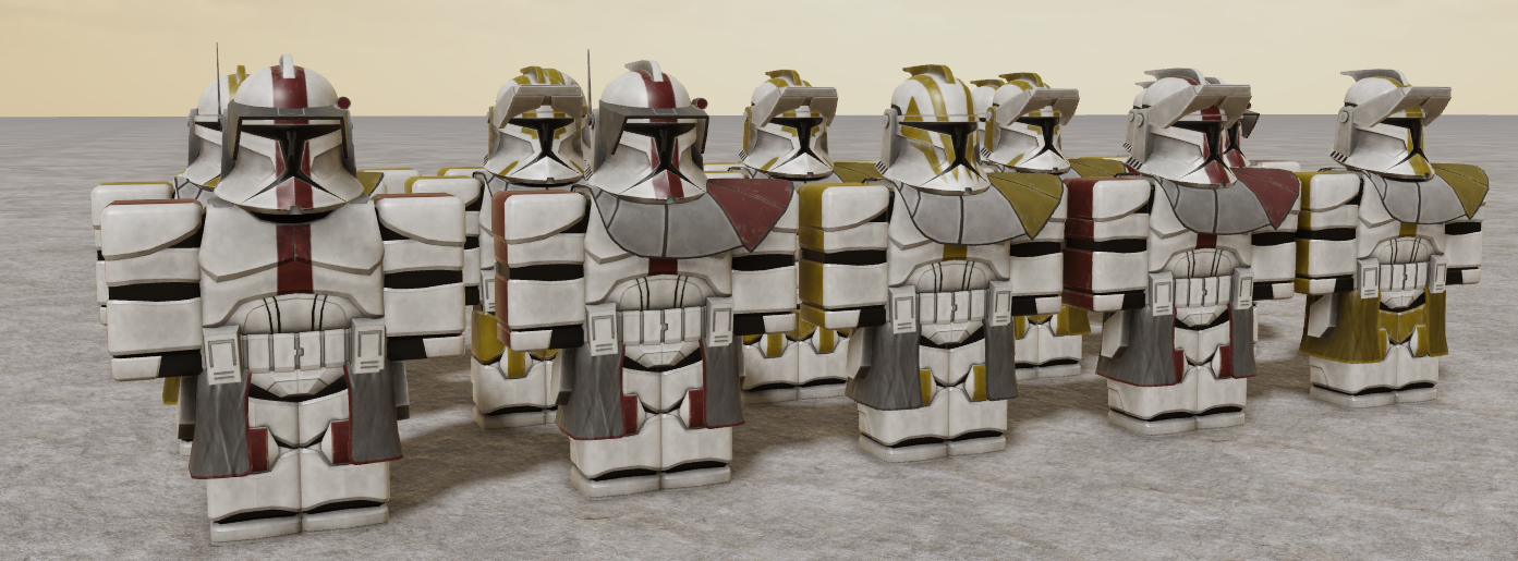 Clone Wars 327th Star Corps Morphs Pack | BuiltByBit