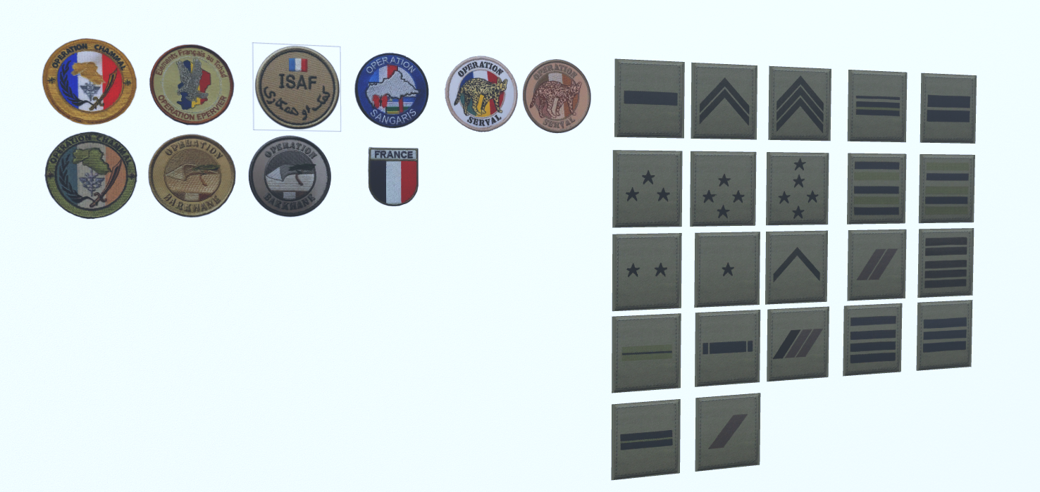 French Army Patches Pack | BuiltByBit