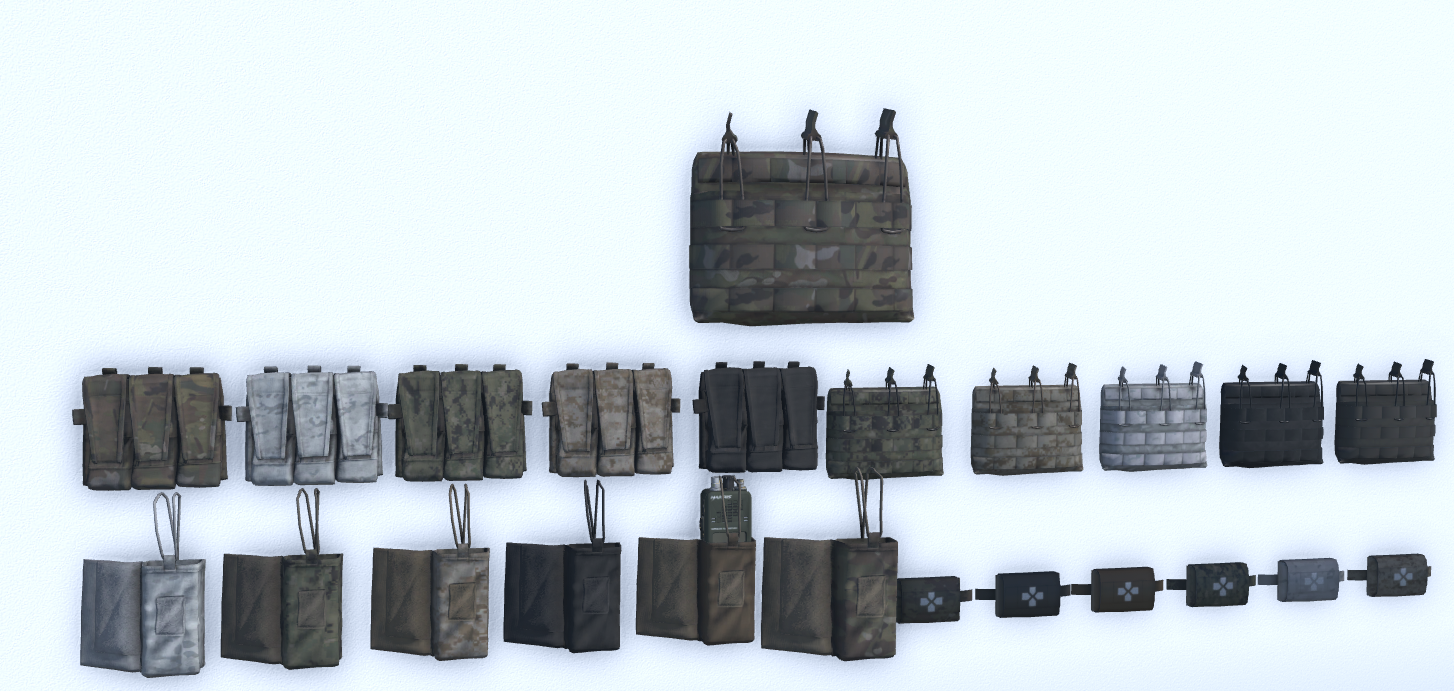 Pouches and Gear Accessories Pack | BuiltByBit