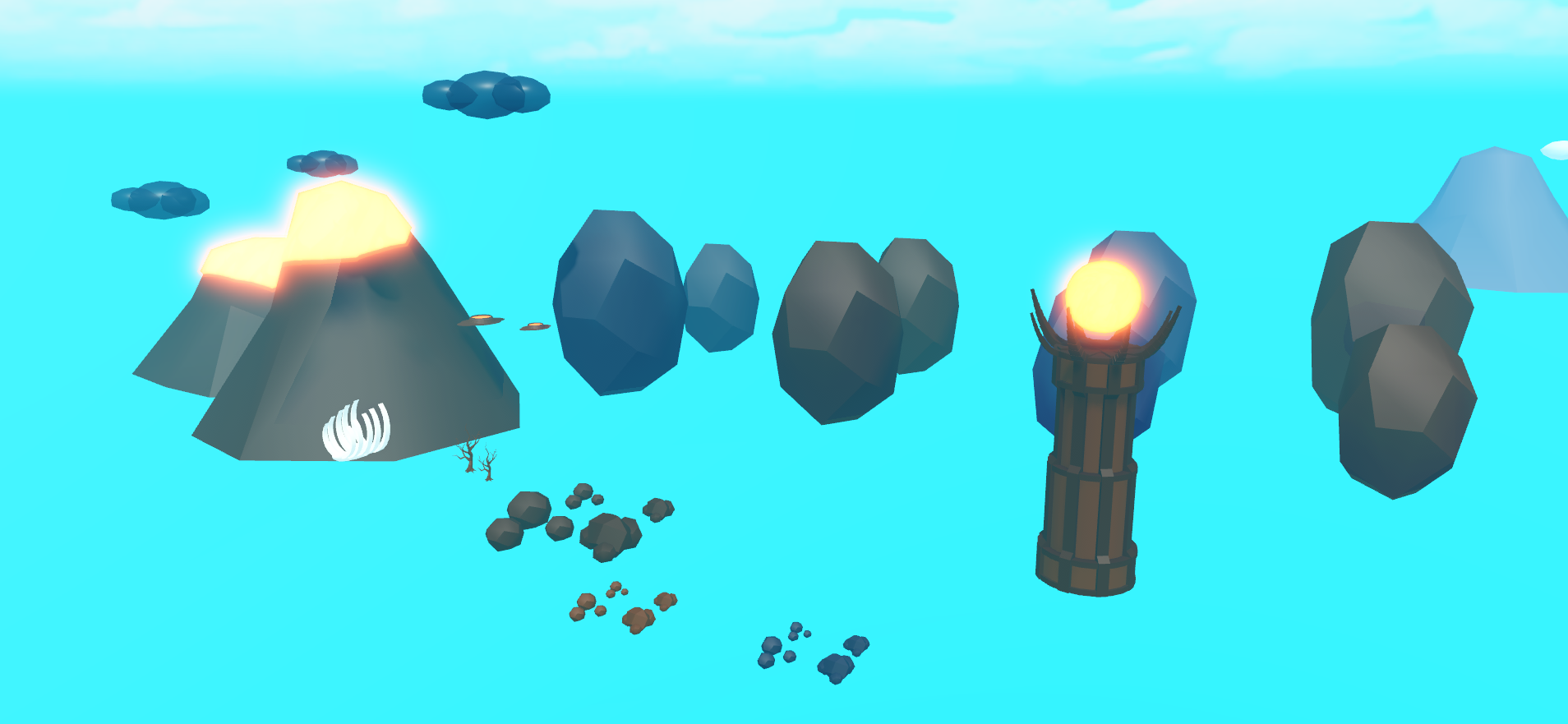 Low Poly Volcano Asset Pack | BuiltByBit