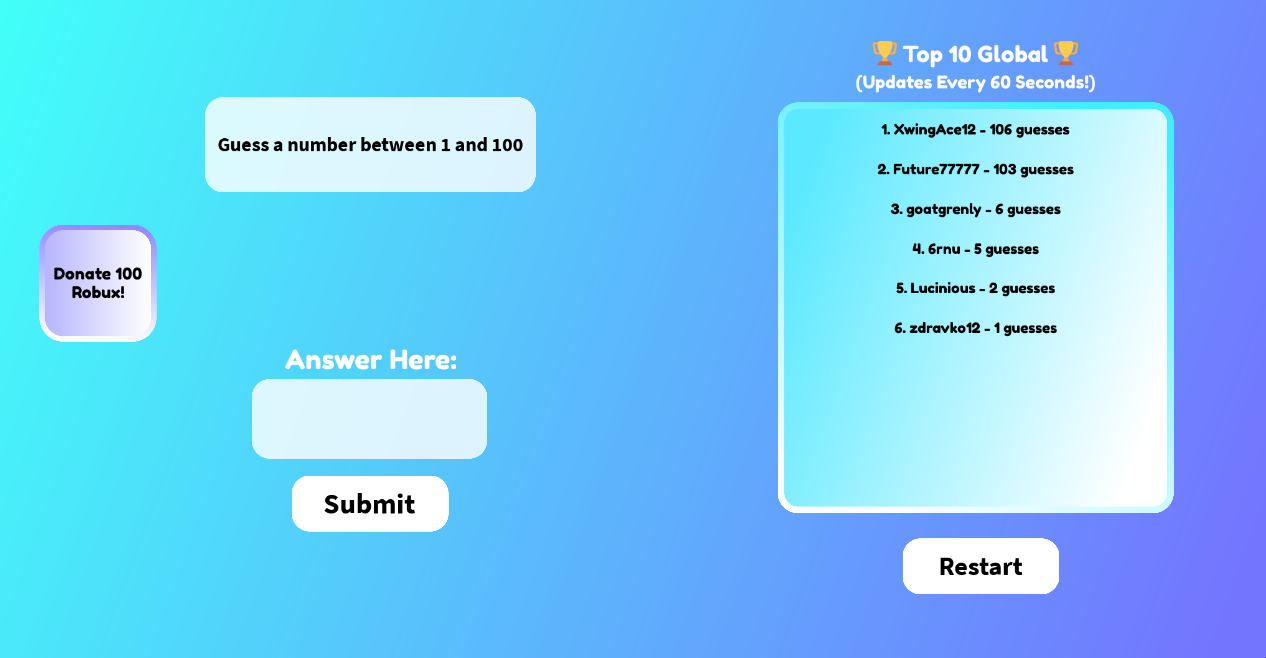 Guess The Number Game | BuiltByBit