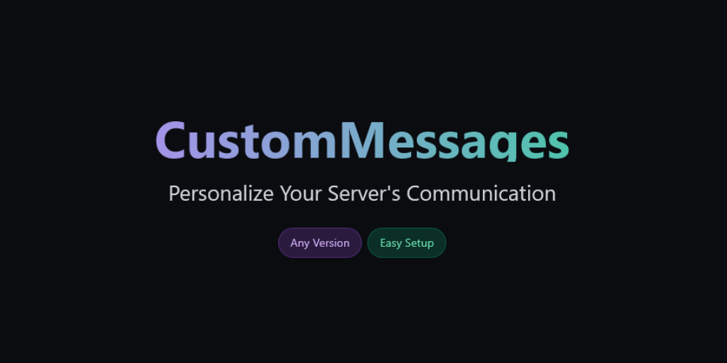 Custom Commands/Messages | BuiltByBit