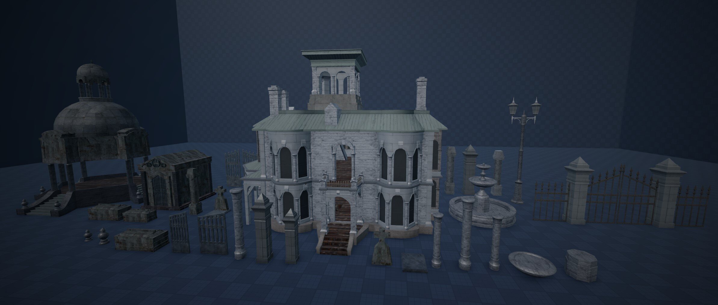 Roblox Gothic Horror Buildings Pack | BuiltByBit