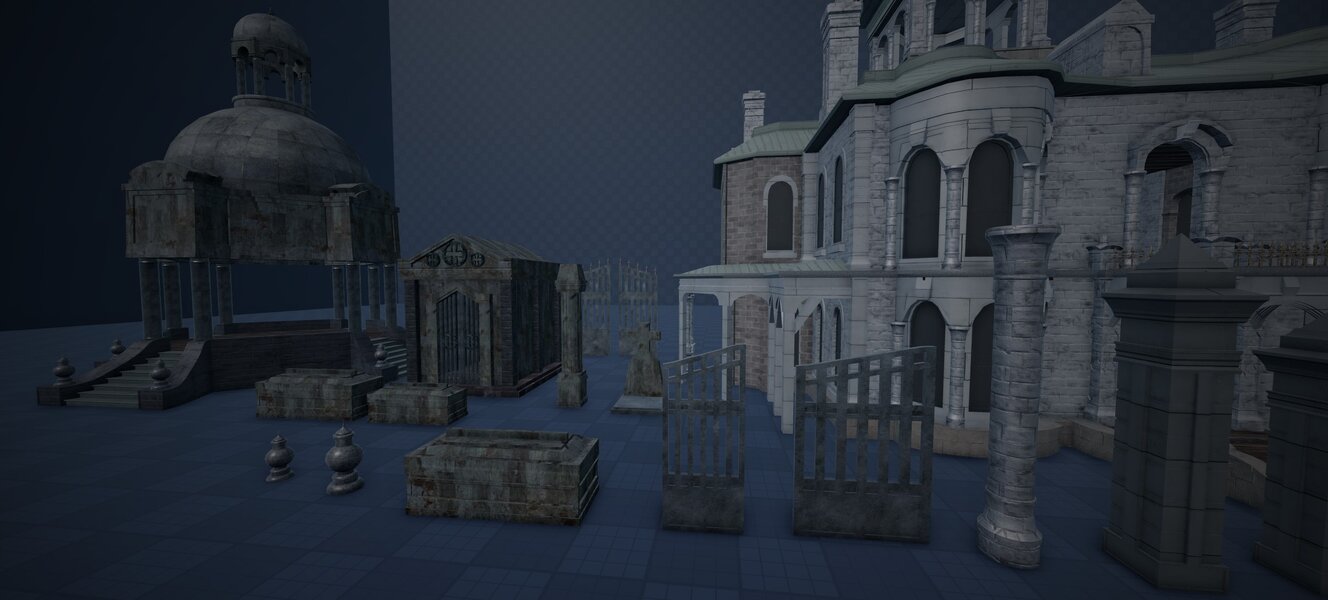 Roblox Gothic Horror Buildings Pack | BuiltByBit