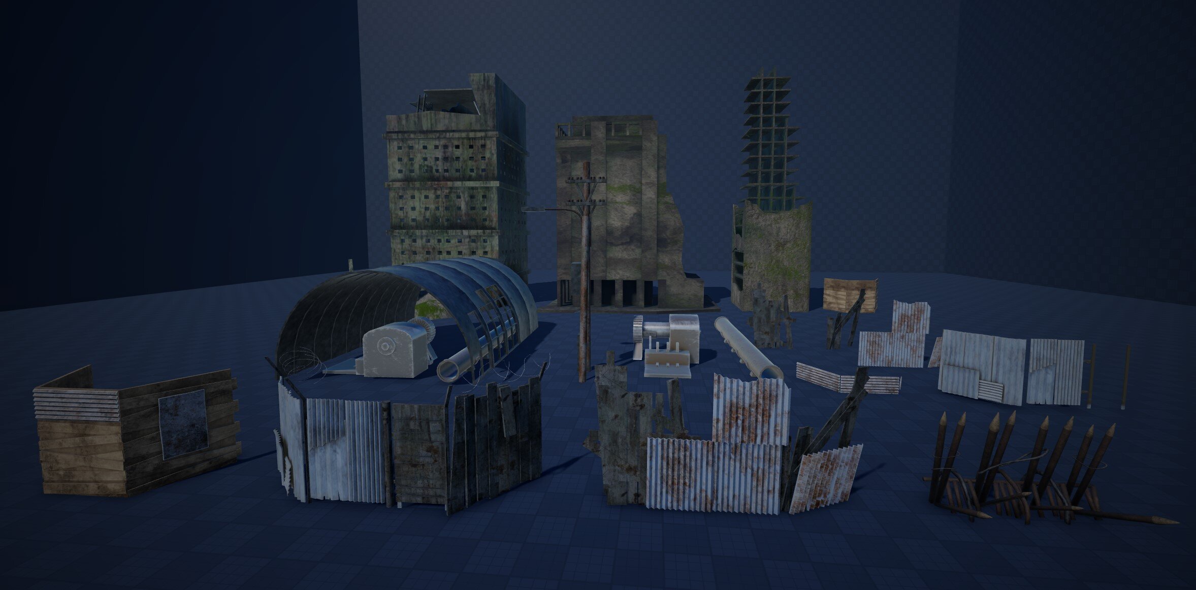 Post-Apocalyptic Roblox Buildings Pack | BuiltByBit