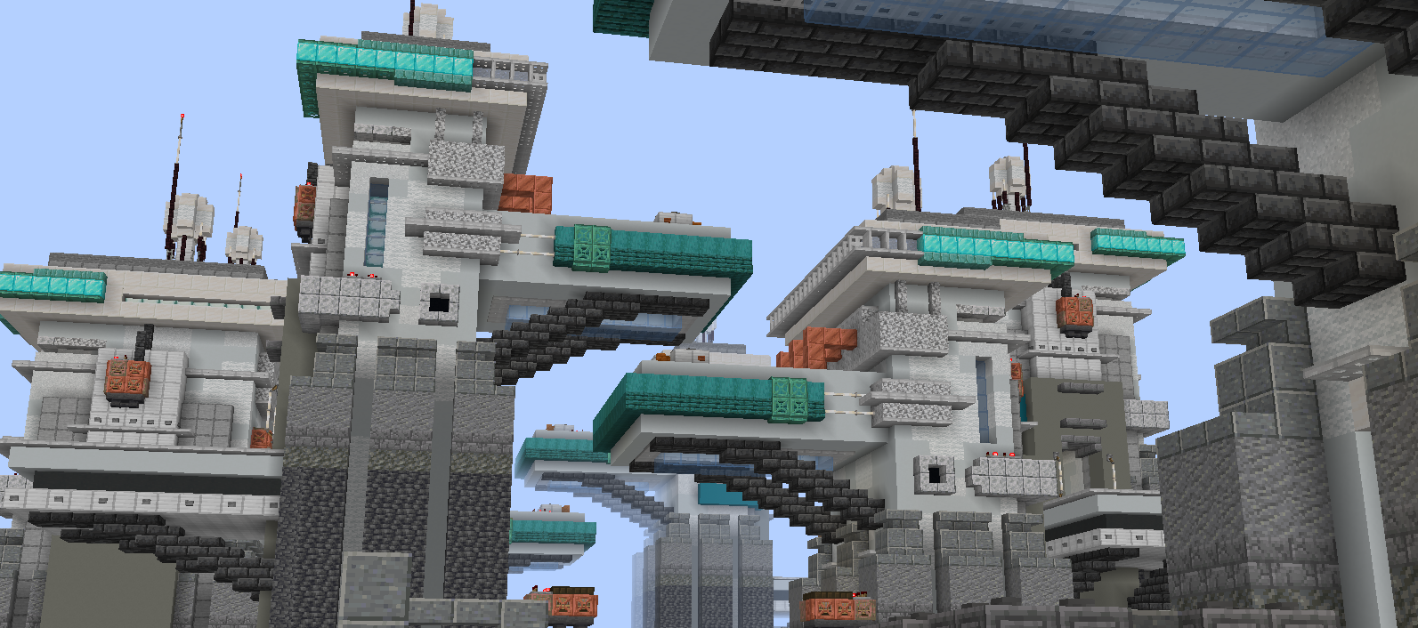 Sci-fi bedwars map | BuiltByBit