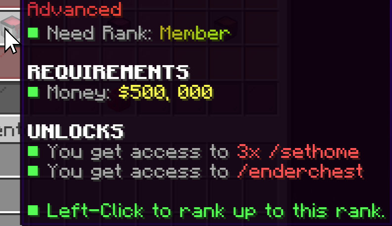 DeluxeMenu Rankup Config | BuiltByBit