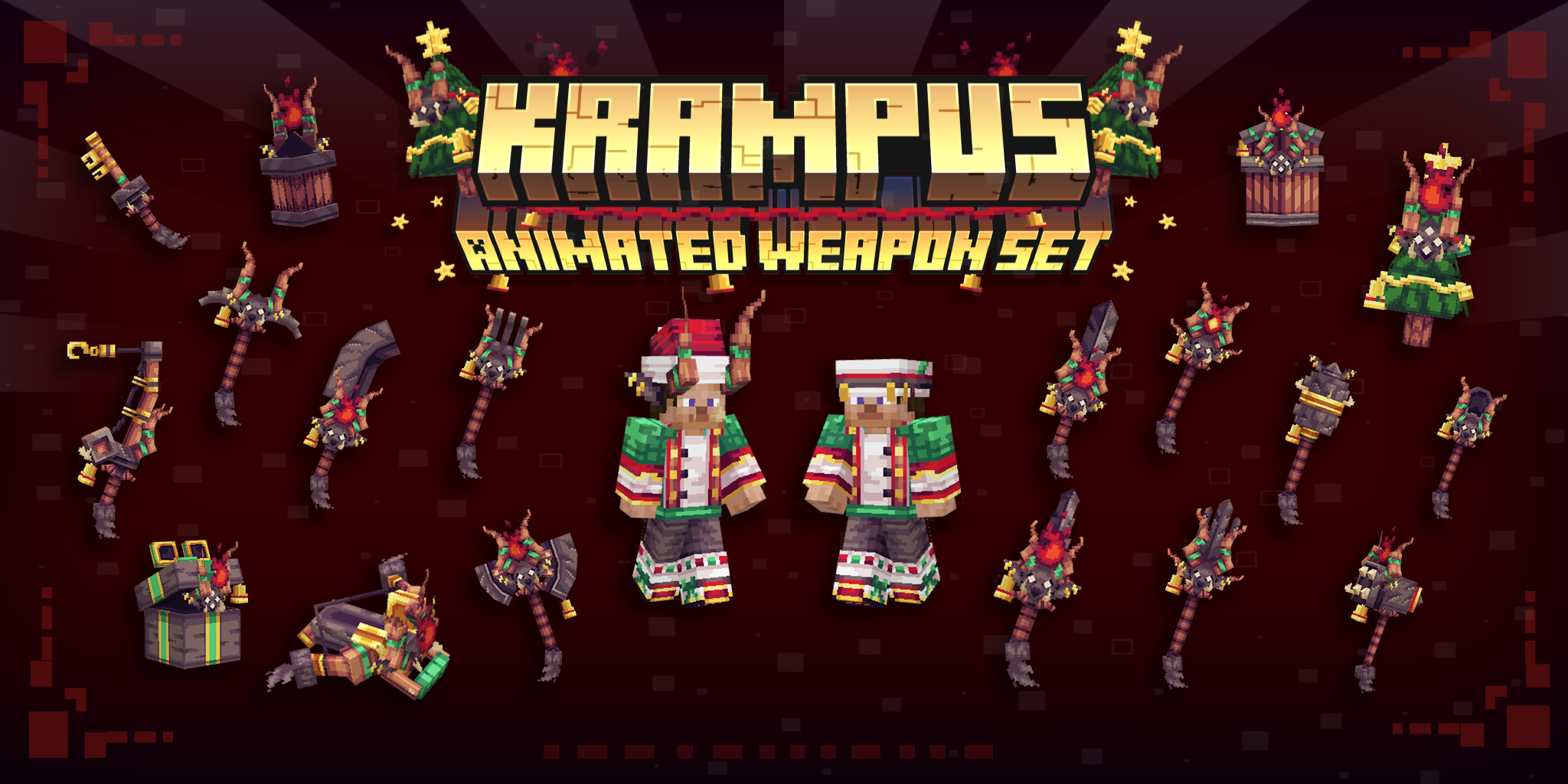 Krampus Christmas Animated Weapon Set | BuiltByBit