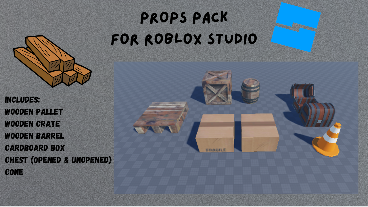 Roblox Studio Props Pack | BuiltByBit