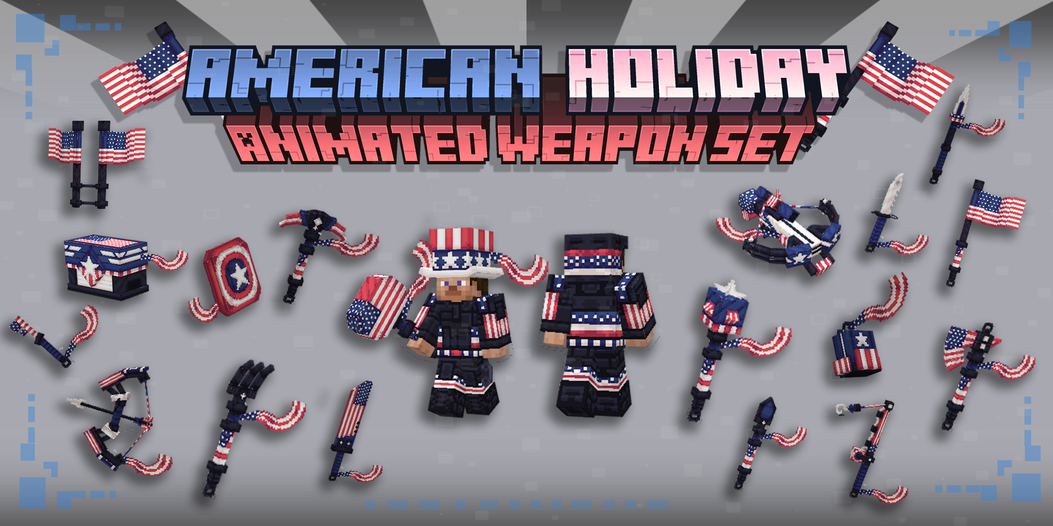 American Holiday Animated Weapon Set | BuiltByBit