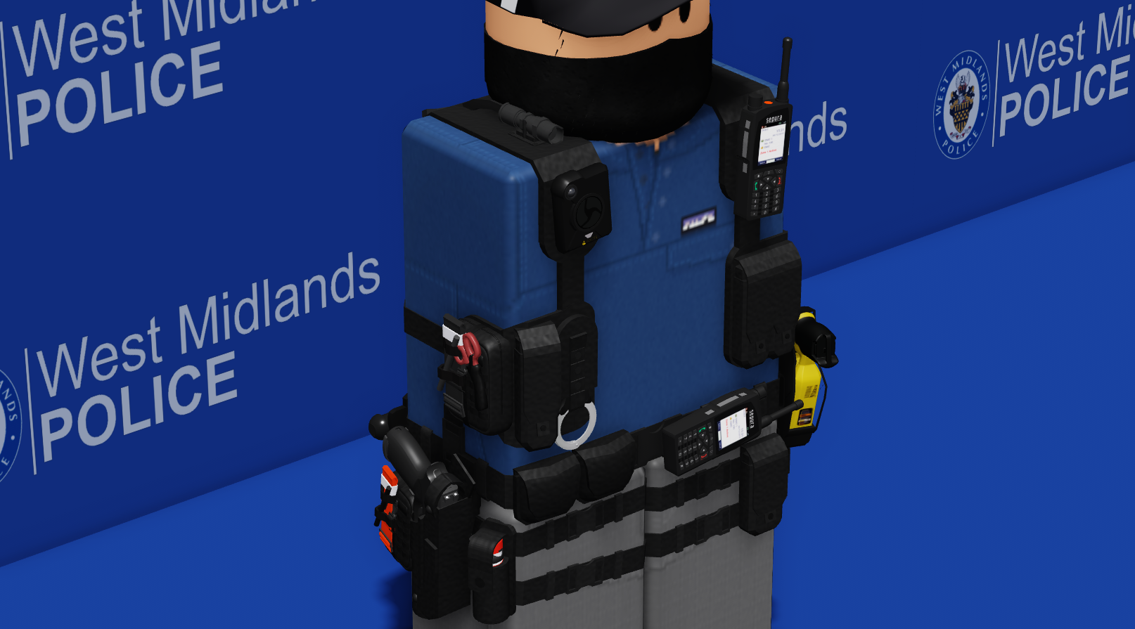 WMP Black Firearms Unit Covert Harness | BuiltByBit