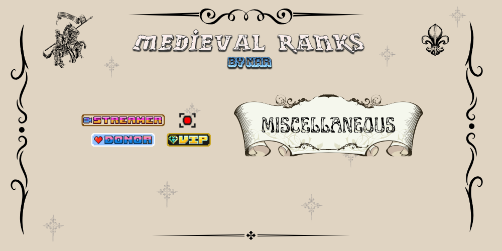Medieval Ranks for ItemsAdder | BuiltByBit
