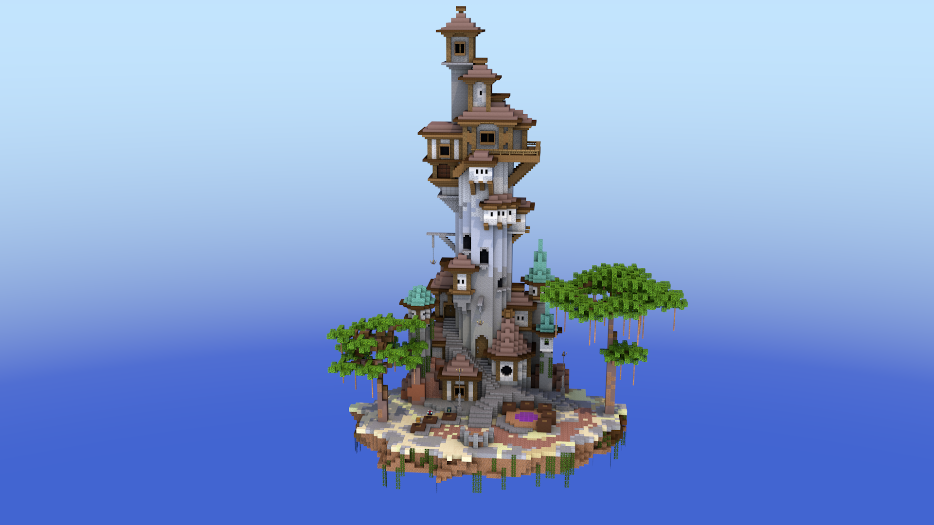 Spawn - Fantasy Wizards Tower - 75x75 | BuiltByBit