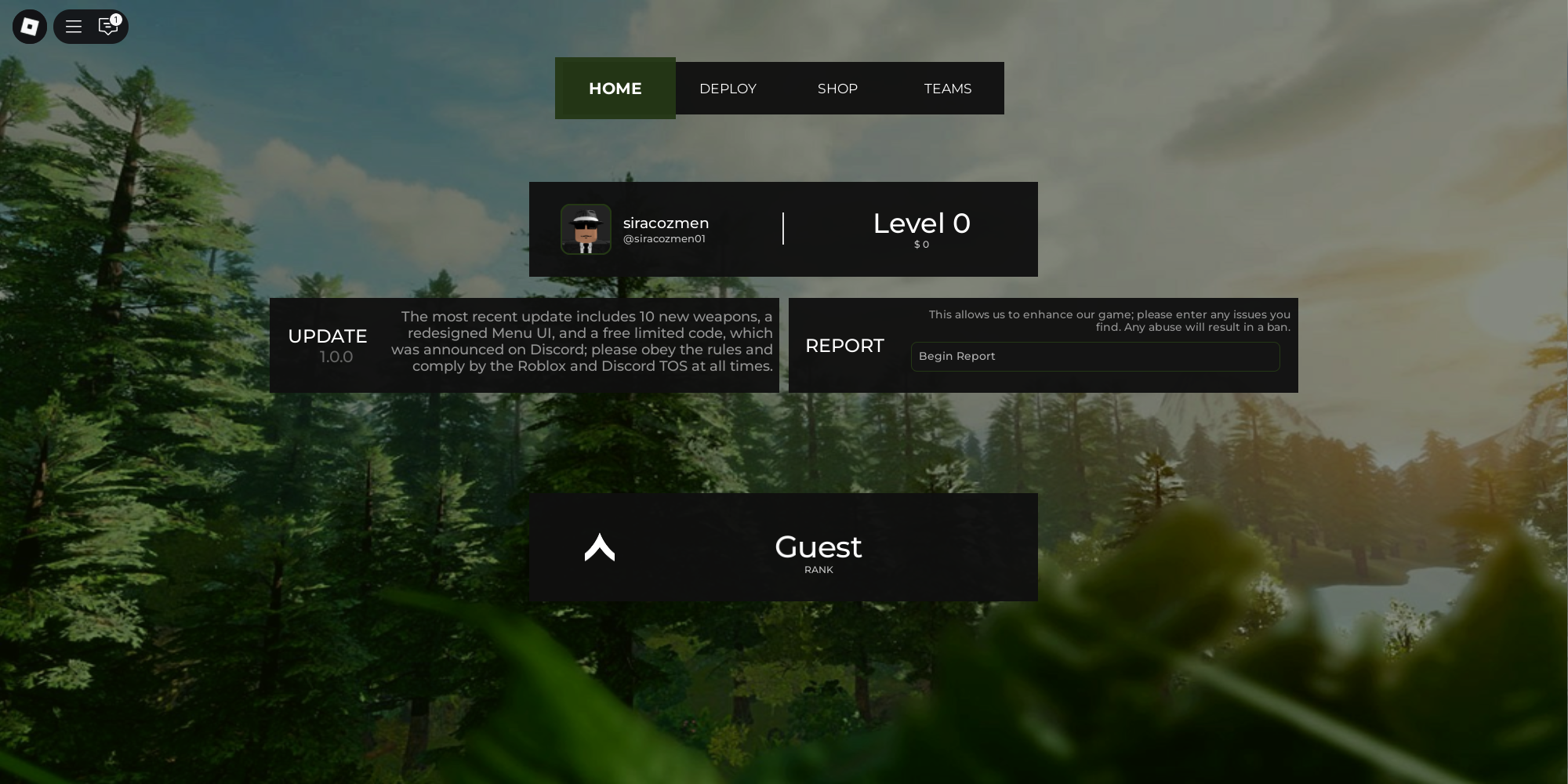 Military Forest Main Menu | BuiltByBit