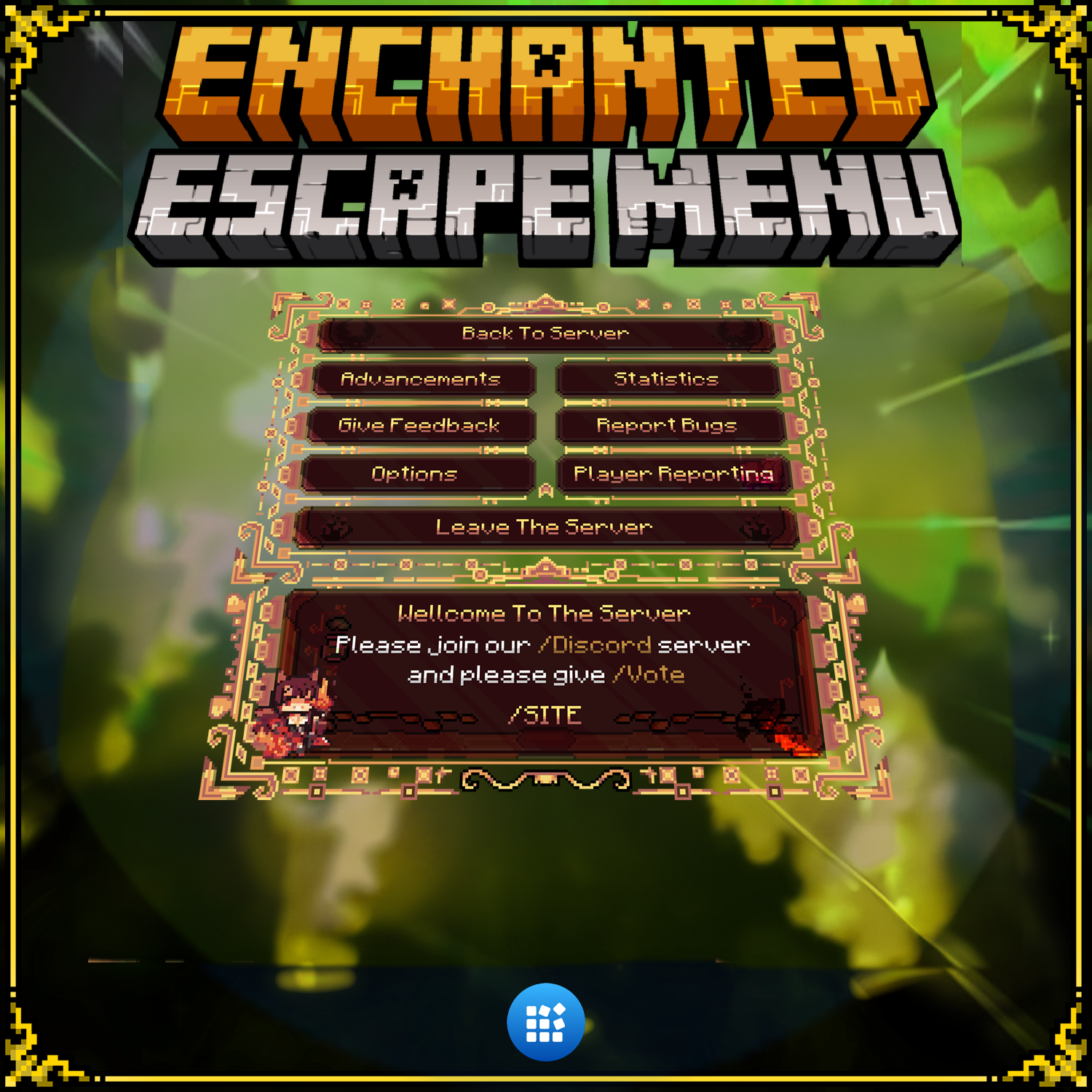 Enchanted ESC Menu - ItemsAdder | BuiltByBit