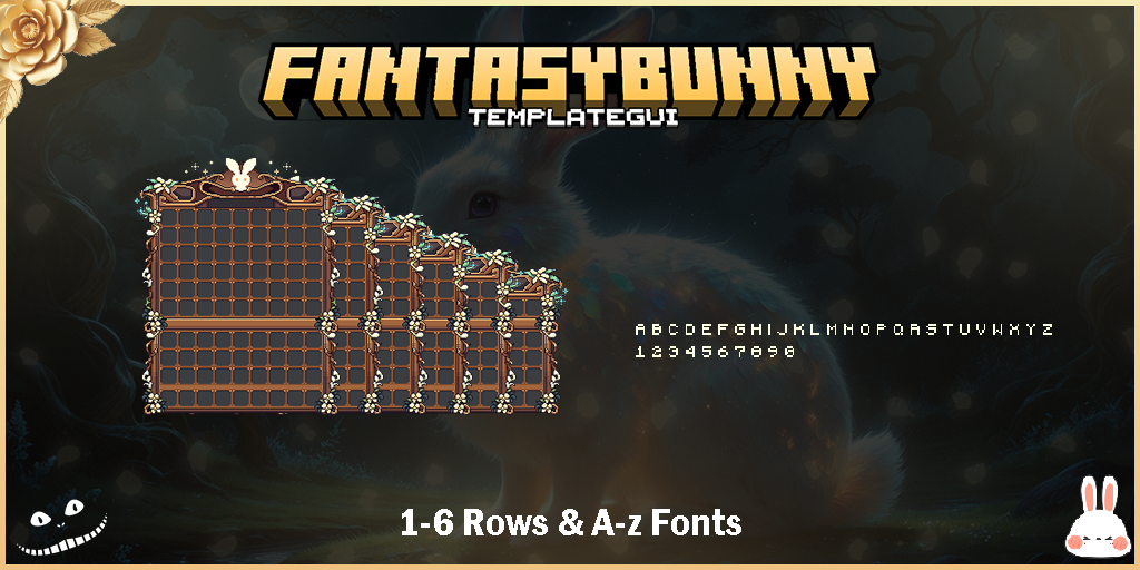 Fantasy Bunny | Easter GUI 1-6 + Fonts | BuiltByBit