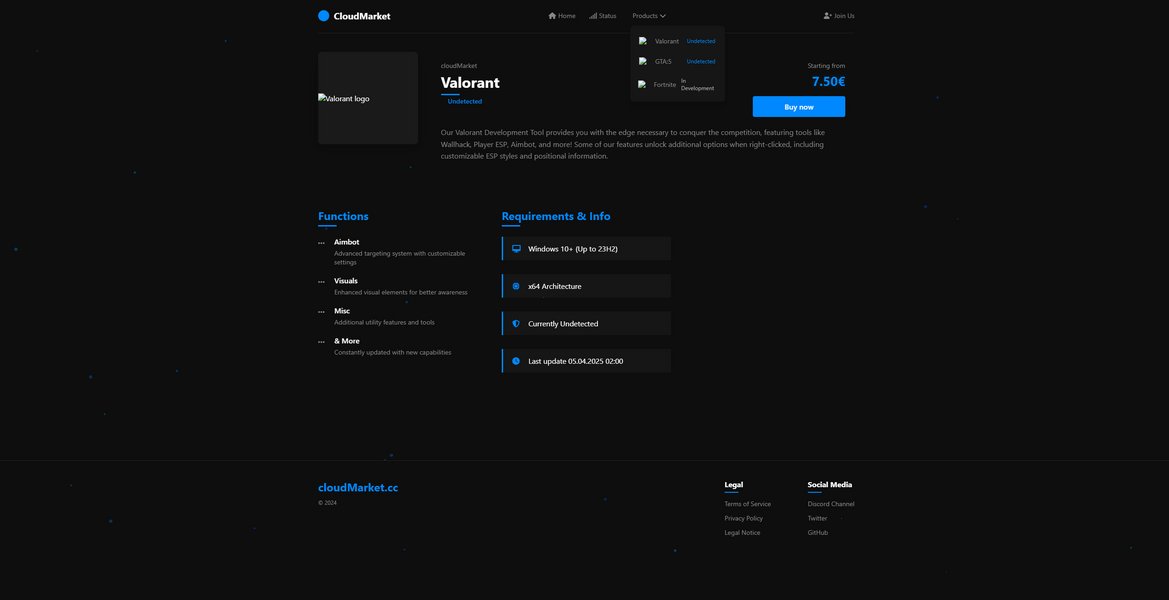 Simple Blue Shop Template | BuiltByBit