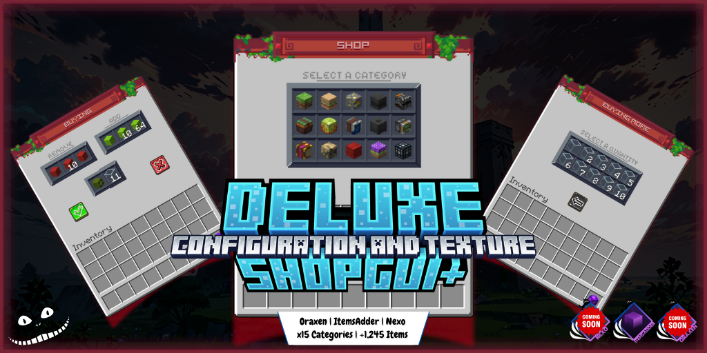Deluxe ShopGUIPlus | Nexo, IA & Oraxen | BuiltByBit