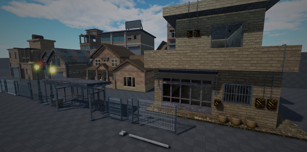 Roblox Hood Suburban Buildings Pack | BuiltByBit