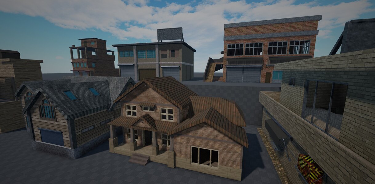 Roblox Hood Suburban Buildings Pack | BuiltByBit