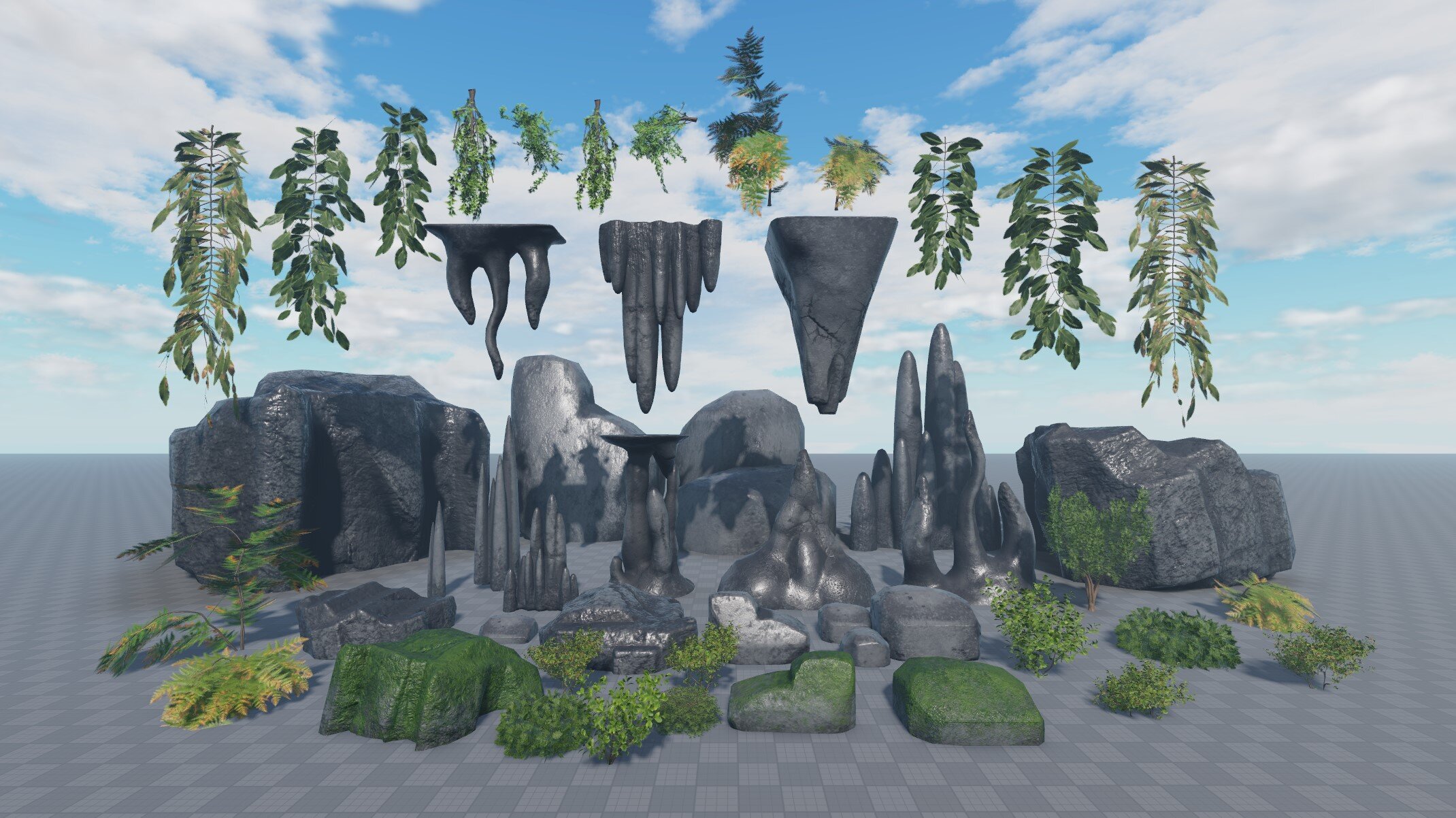 Realistic Cave Rocks Roblox Nature Pack | BuiltByBit