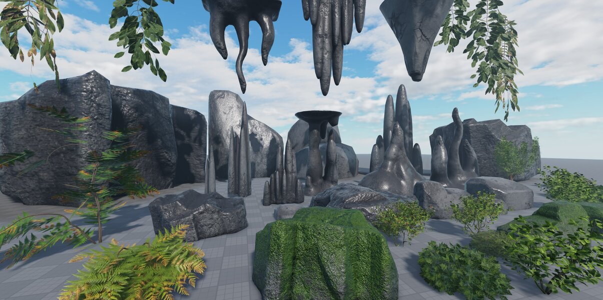 Realistic Cave Rocks Roblox Nature Pack | BuiltByBit