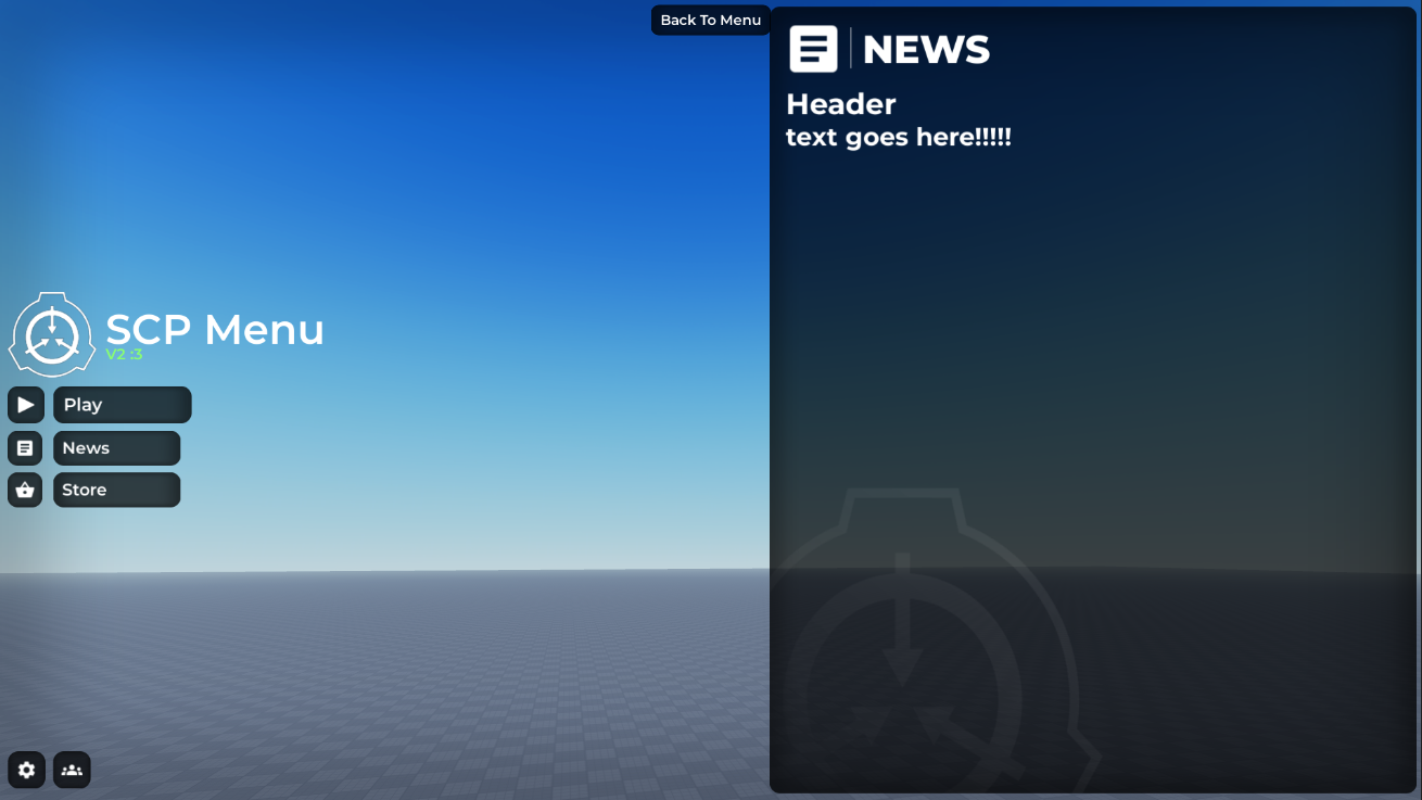SCP Main Menu | BuiltByBit