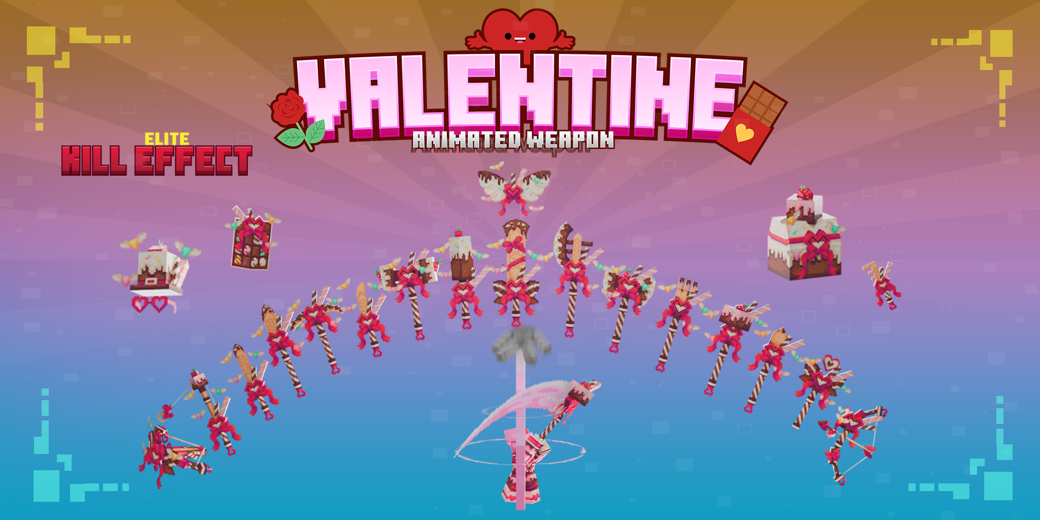 Valentine Sweets Animated Weapon Set | BuiltByBit