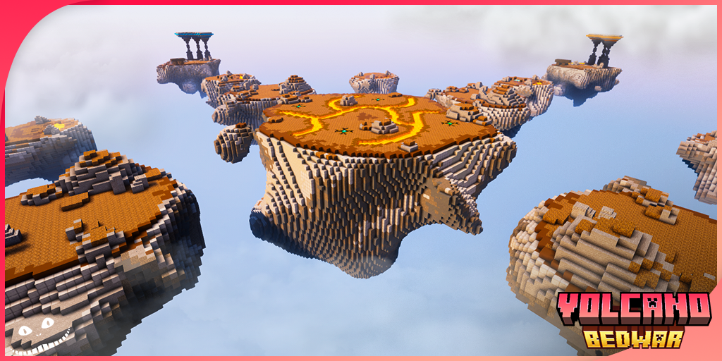 Volcano Theme | Bedwars Map | 4/8 Team | BuiltByBit