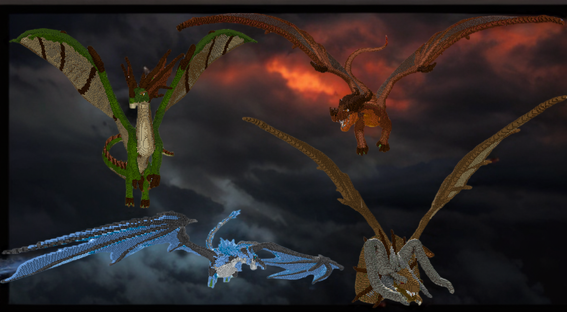4 Elemental Dragons | BuiltByBit