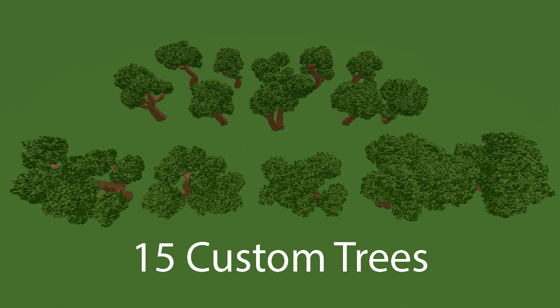 Tree Pack - 15 Custom Trees | BuiltByBit