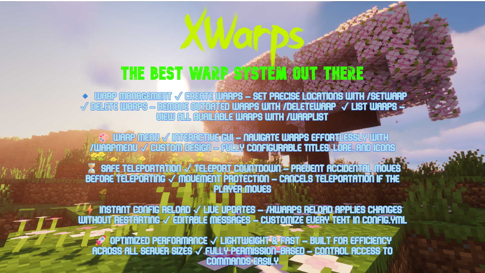 XWarps | The ULTIMATIVE warp plugin | BuiltByBit