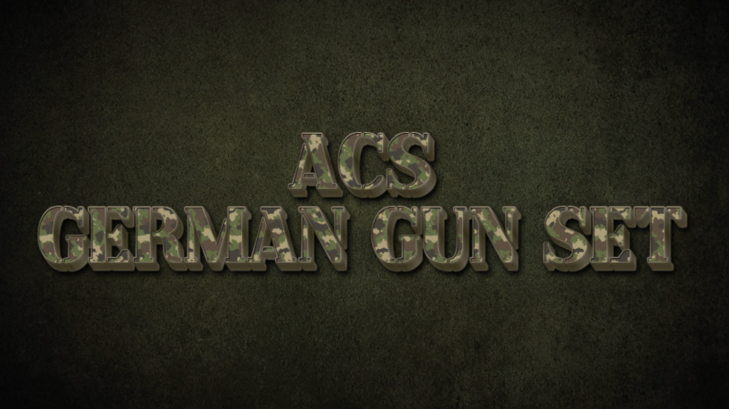 ACS WW2 German Gun Set | BuiltByBit