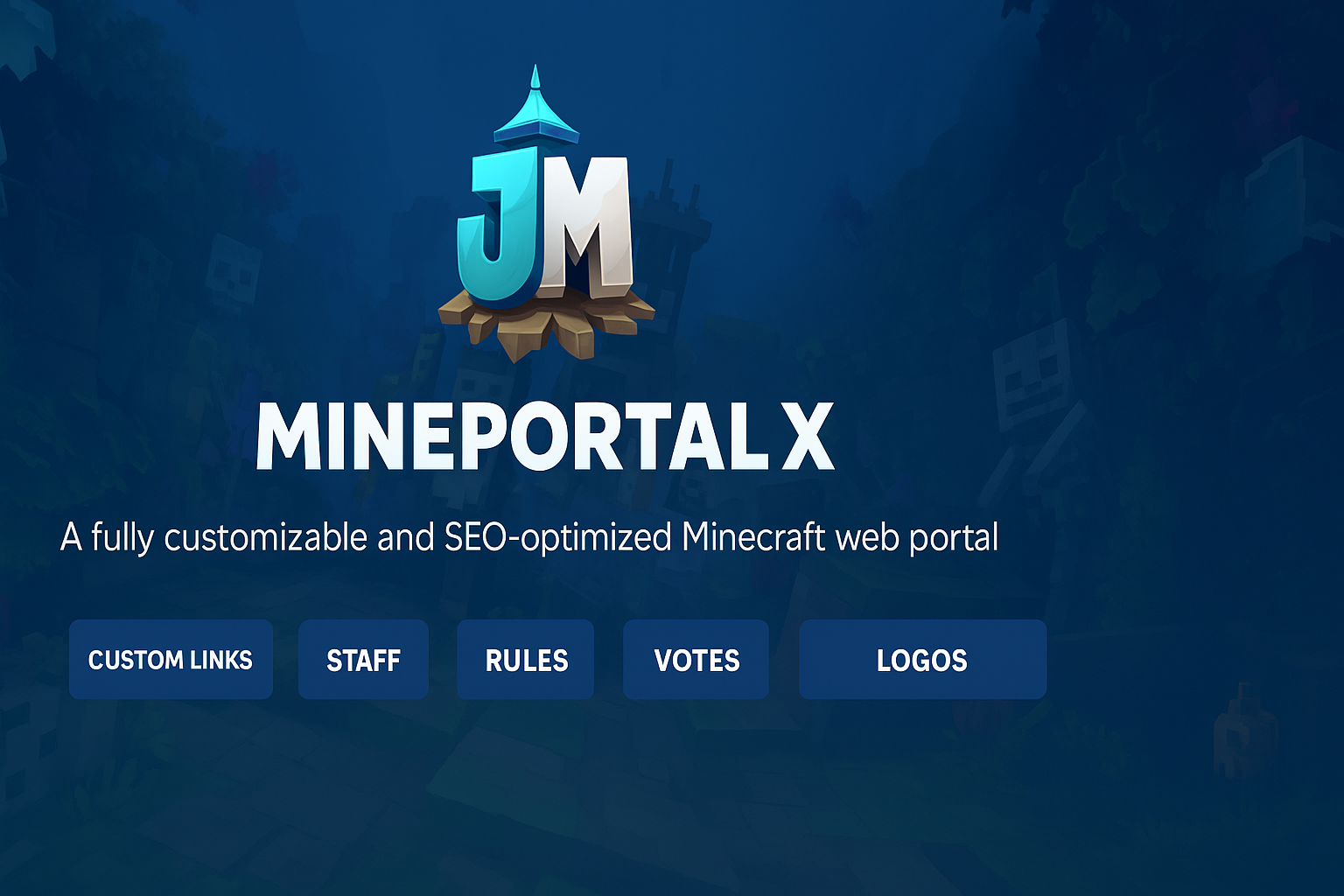 MinePortal X | Customizable MC Portal | BuiltByBit