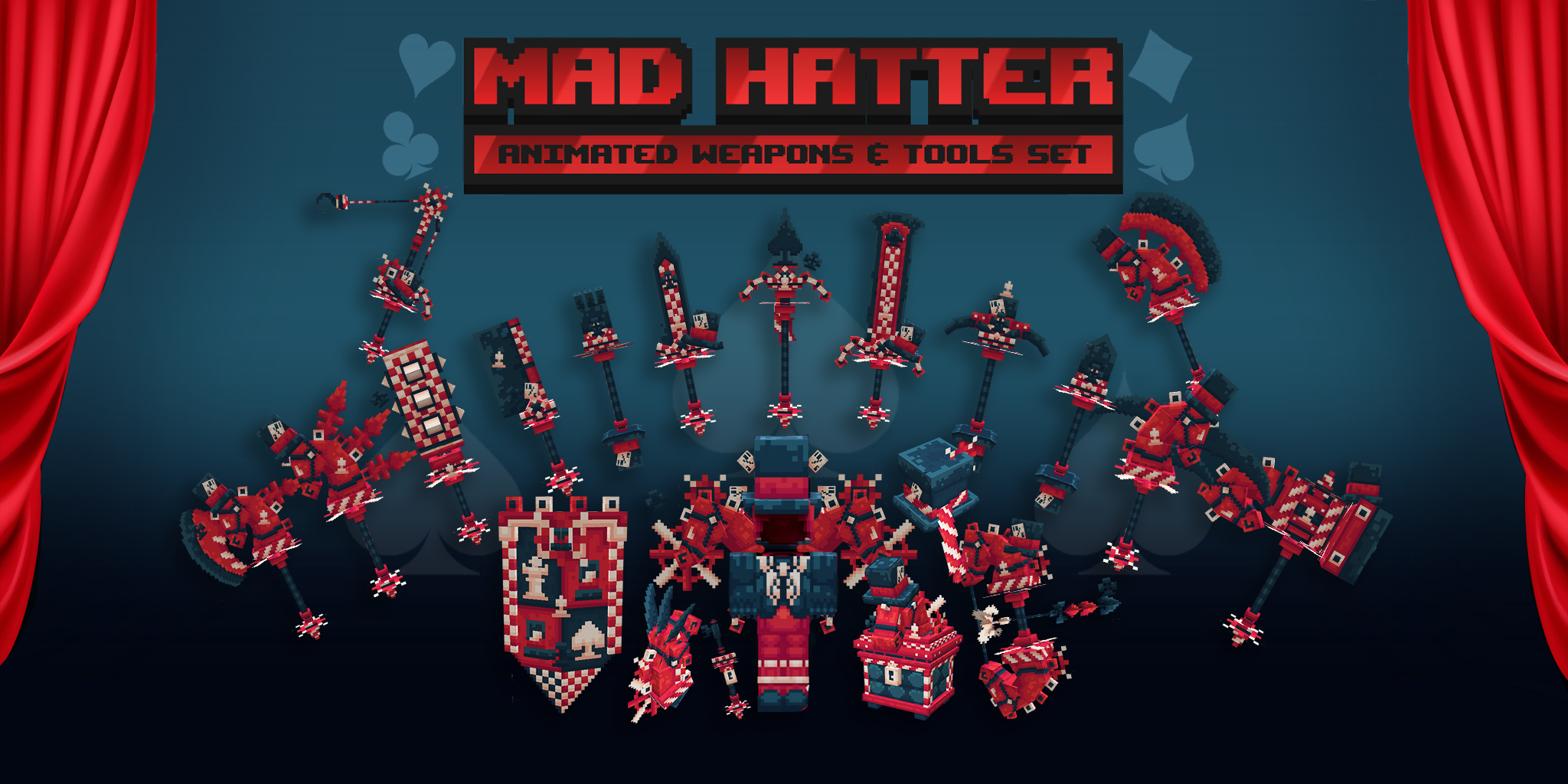 Mad Hatter Animated Weapon Set | BuiltByBit