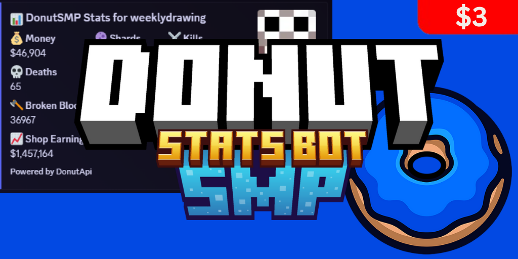 DonutSMP Stats Bot | BuiltByBit