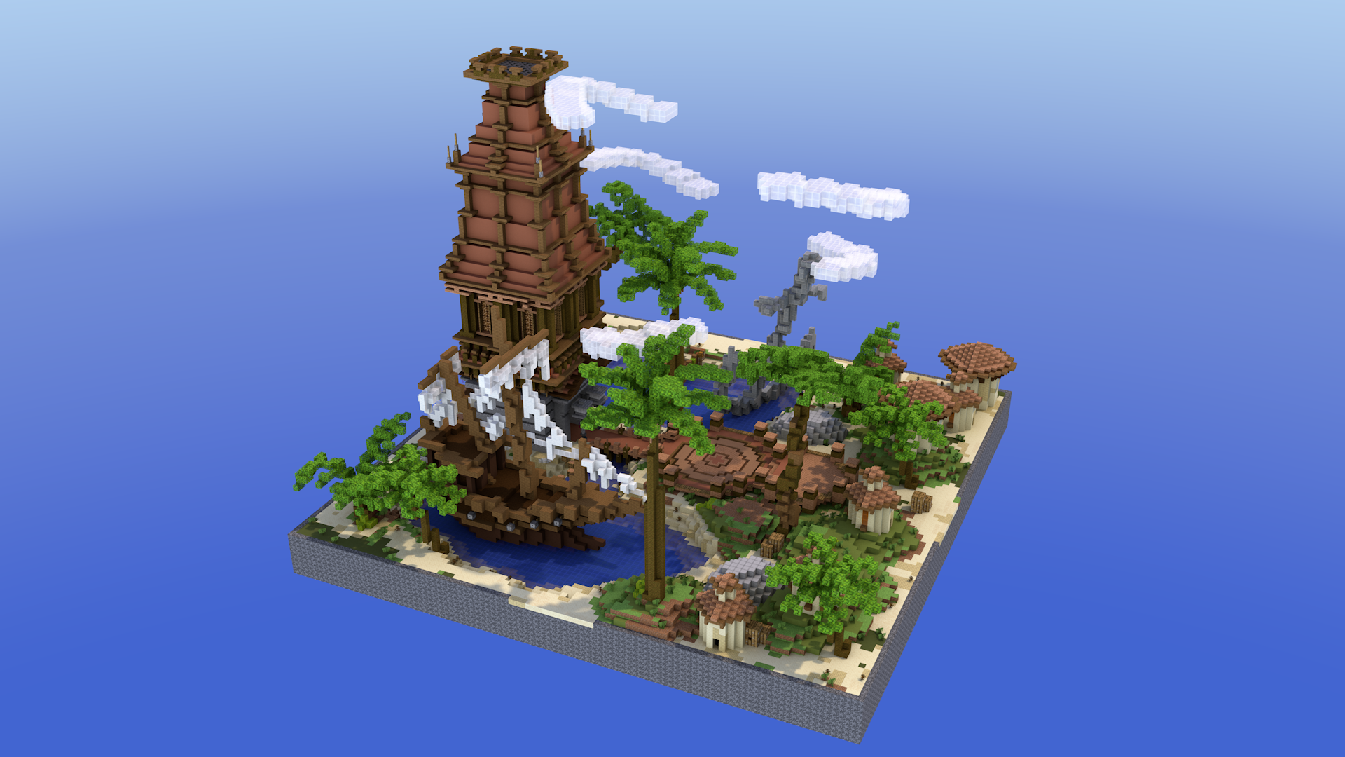 HCF - Tropical Island Spawn & Road | BuiltByBit