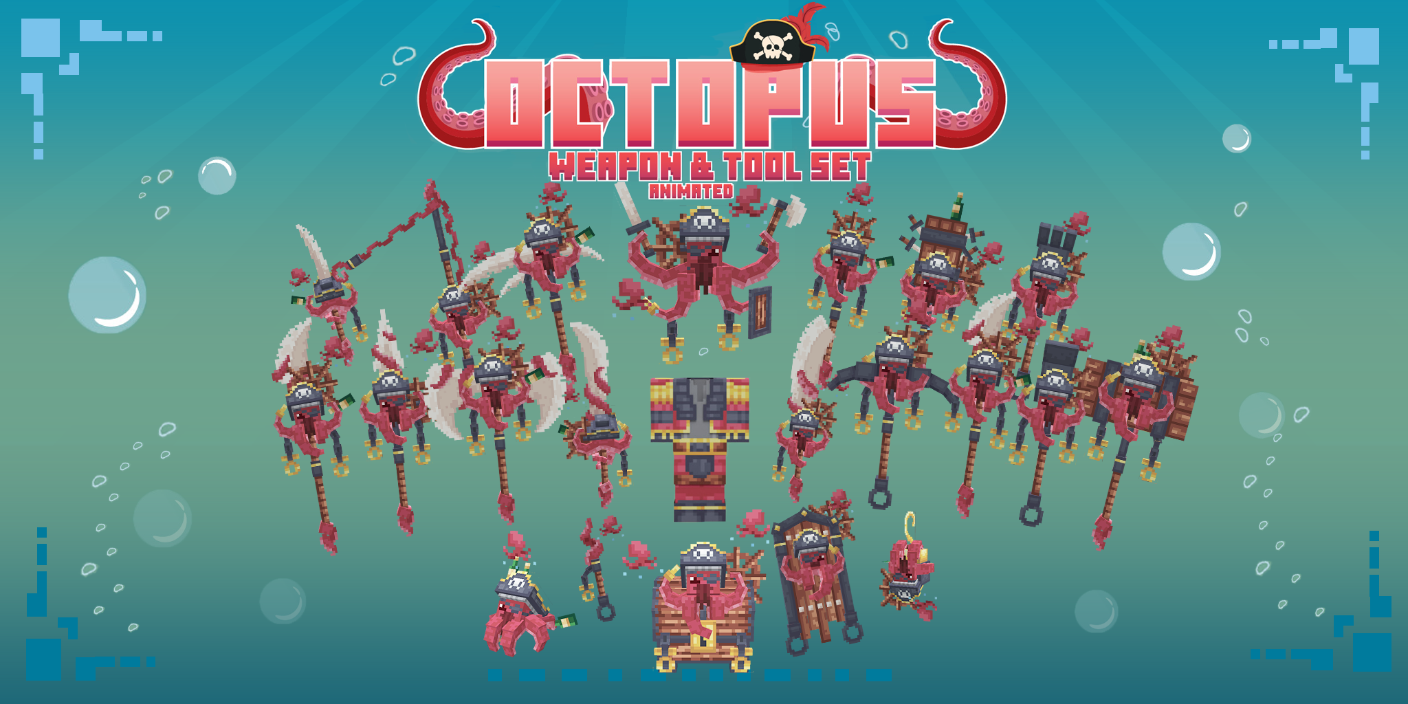 Octopus Animated Weapon Set | BuiltByBit